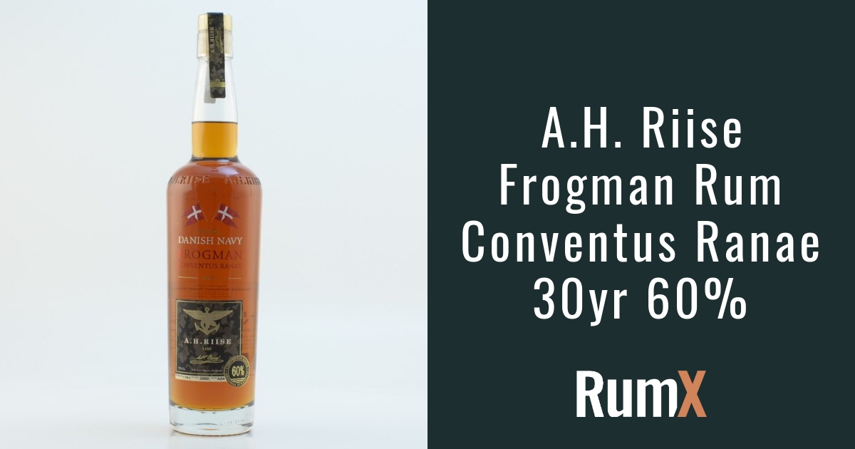 A.H. Riise Frogman Rum Conventus Ranae 30yr 60% | RX8866 | RumX