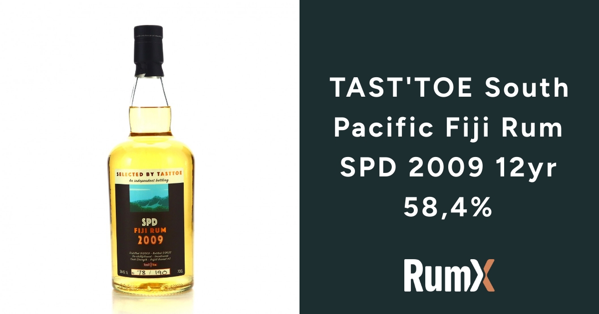 TAST'TOE South Pacific Fiji Rum SPD 2009 12yr 58,4% | RumX