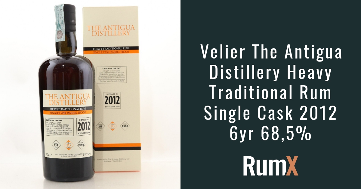 Velier The Antigua Distillery Heavy Traditional Rum Single Cask 2012 ...