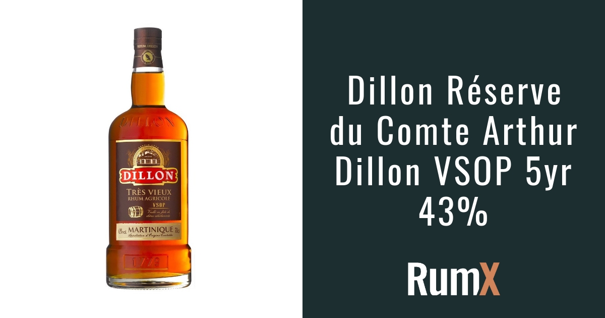 Dillon Réserve du Comte Arthur Dillon VSOP | RX5391 | RumX