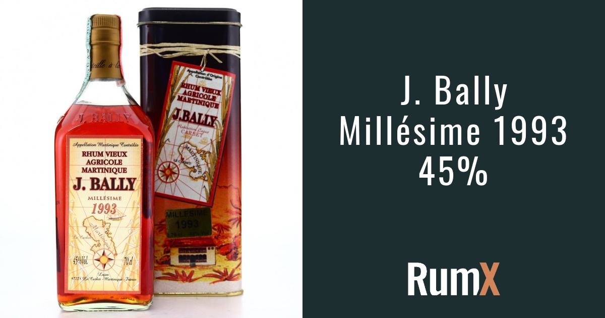 J. Bally J. Bally Rhum Vieux Millésime 1993 1993 | RX2943 | RumX