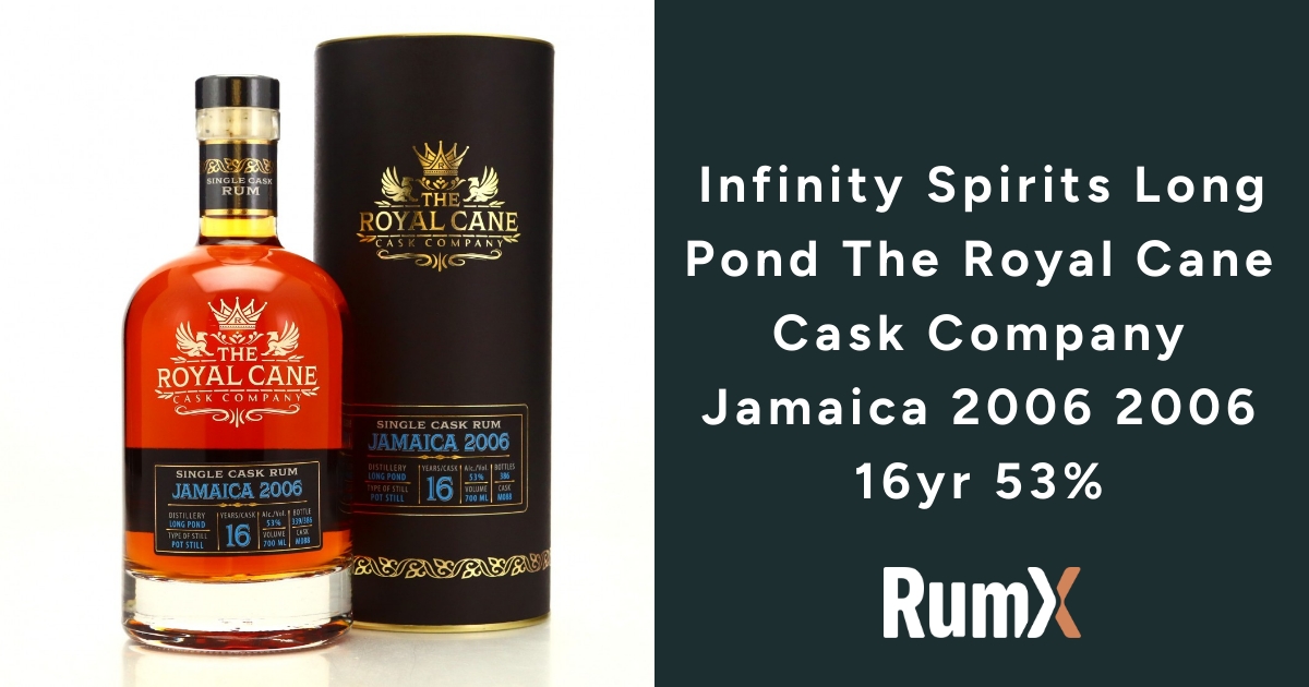 Infinity Spirits Long Pond The Royal Cane Cask Company Jamaica 2006 ...