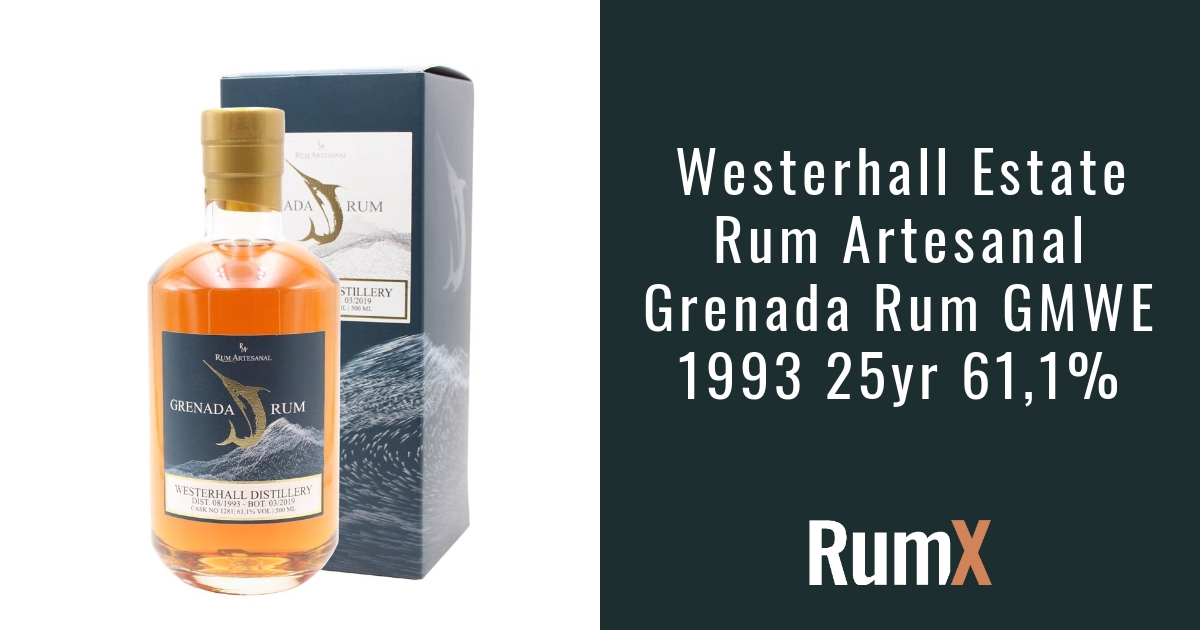 Westerhall Estate RA Grenada Rum GMWE 1993 | RX6075 | RumX