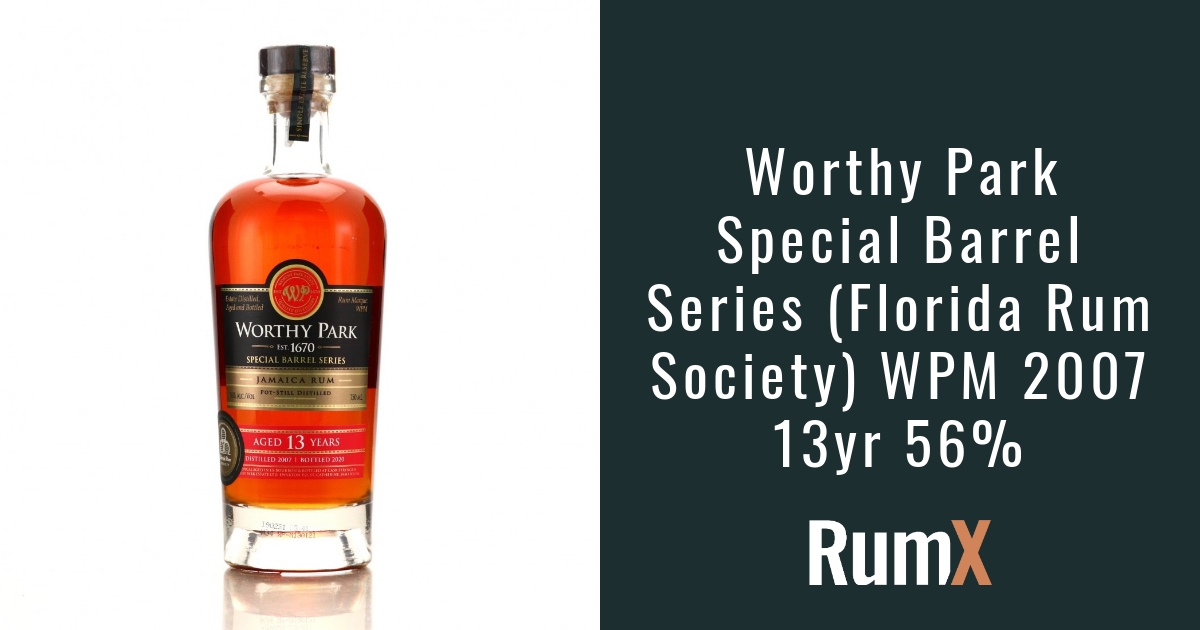 Worthy Park Special Barrel Series (Florida Rum Society) WPM | RX11349 ...