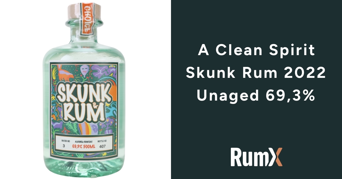 A Clean Spirit Skunk Rum 2022 Unaged 69,3% | RumX