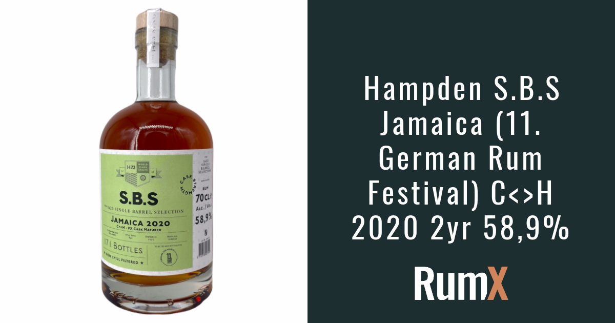 Hampden S.B.S Jamaica (11. German Rum Festival) C H 2020 | RX13188 | RumX