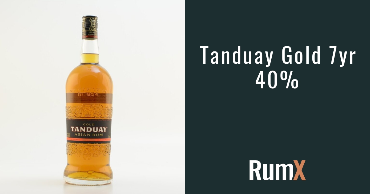 Tanduay Gold 7yr 40% | RumX