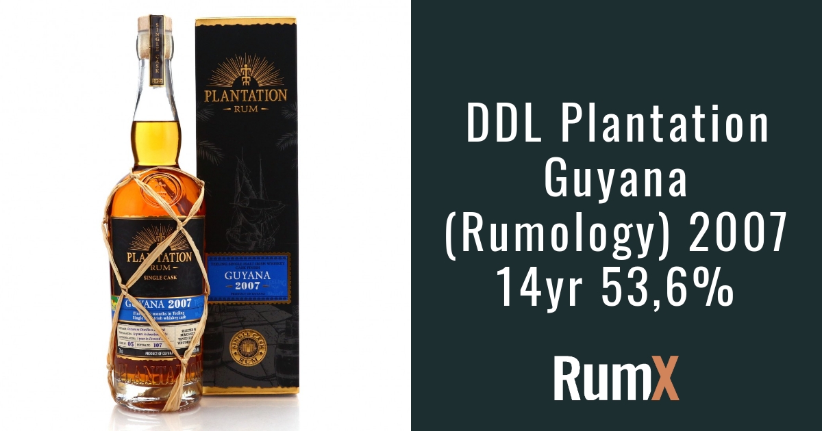 DDL Plantation Guyana (Rumology) 2007 14yr 53,6% | RumX