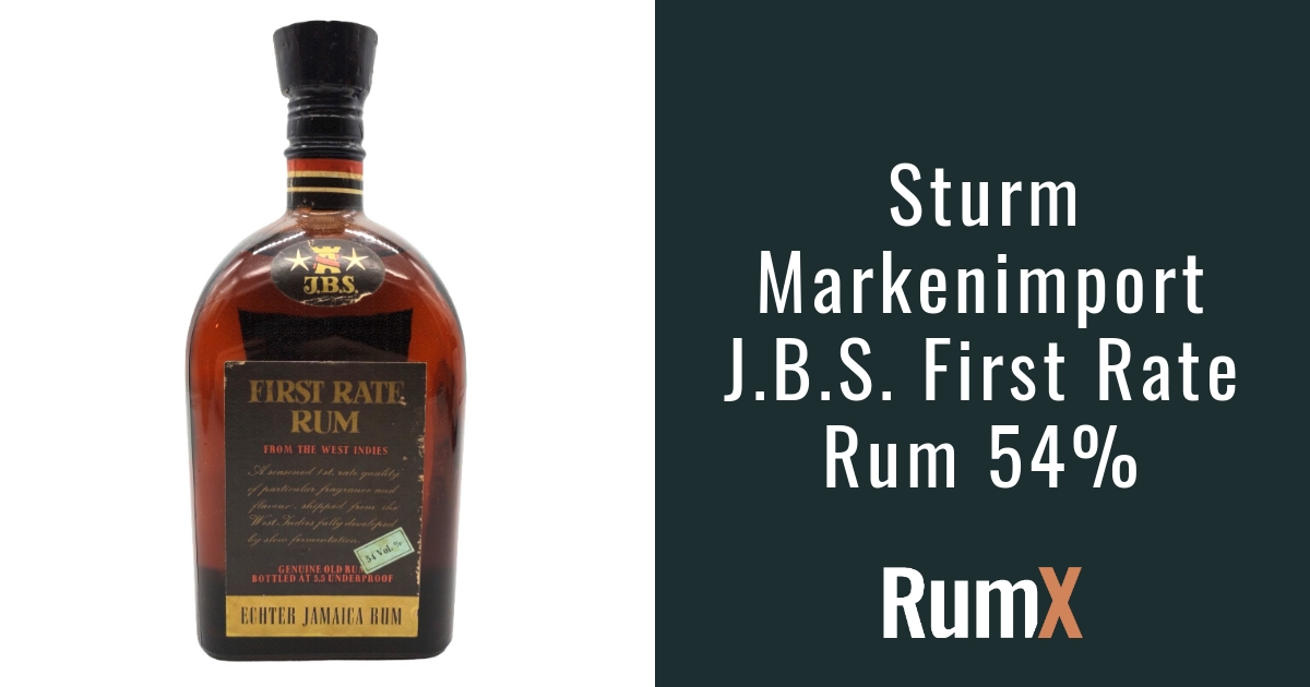 Sturm Markenimport J.B.S. First Rate Rum | RX6661 | RumX