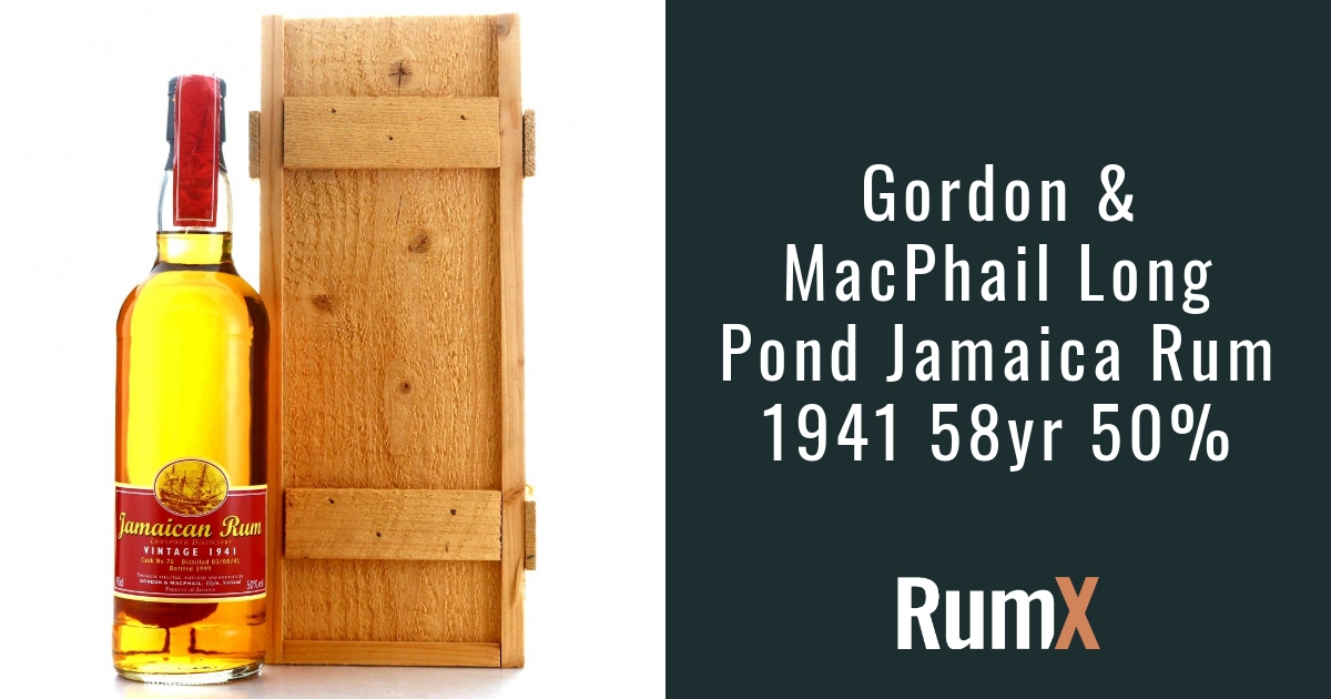 Gordon & MacPhail Long Pond Jamaica Rum 1941 | RX1442 | RumX