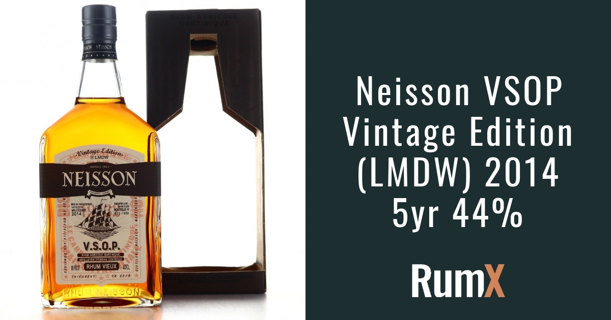 Neisson VSOP Vintage Edition (LMDW) 2014 5yr 44% | RumX