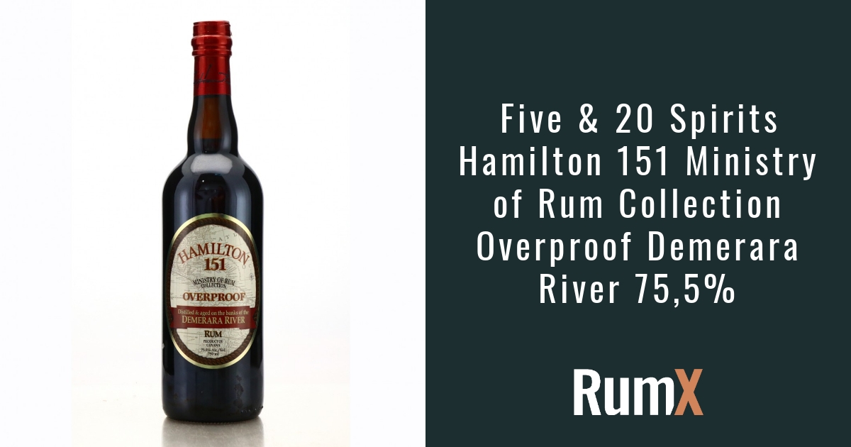 Five & 20 Spirits Hamilton 151 Ministry of Rum Collection Overproof ...