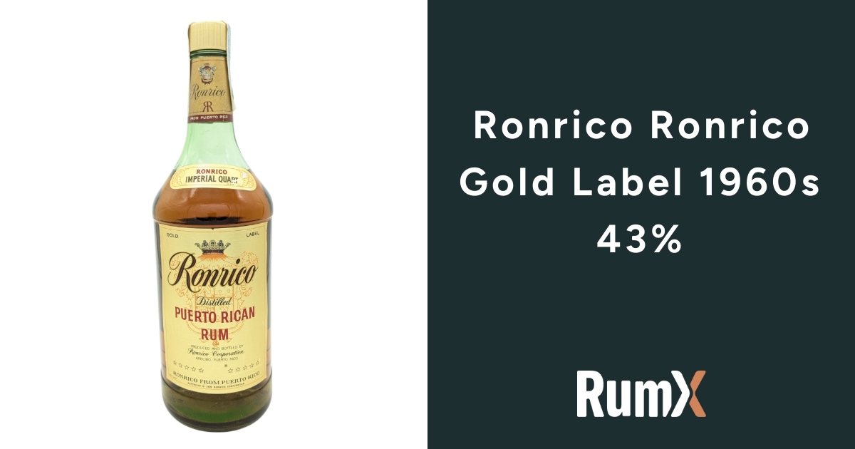 Ronrico Ronrico Gold Label 1960s | RX21935 | RumX