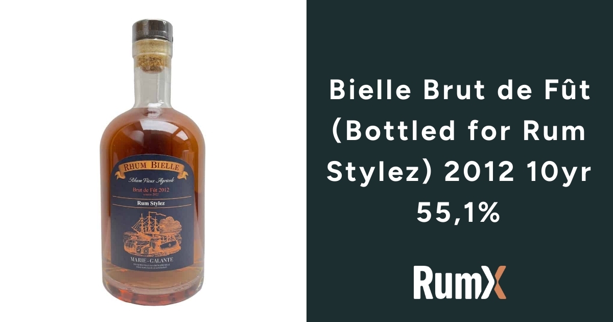 Bielle Brut de Fût (Bottled for Rum Stylez) 2012 | RX15164 | RumX