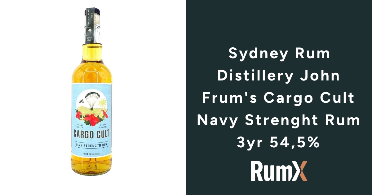 Sydney Rum Distillery John Frum's Cargo Cult Navy Strenght Rum ...