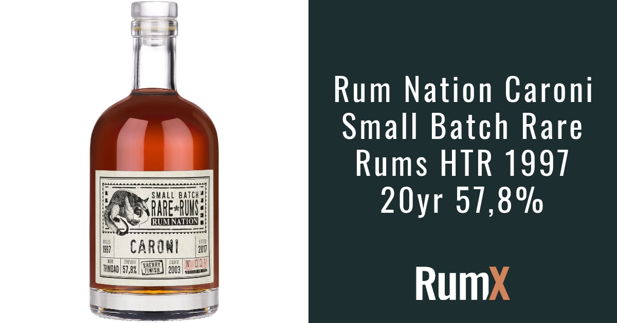 Rum Nation Caroni Small Batch Rare Rums HTR 1997 20yr 57,8% | RumX