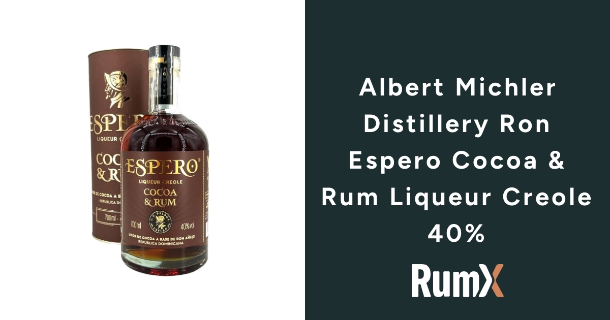 Albert Michler Distillery Ron Espero Cocoa & Rum Liqueur Creole ...