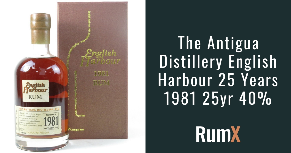 The Antigua Distillery English Harbour 25 Years 1981 | RX1625 | RumX