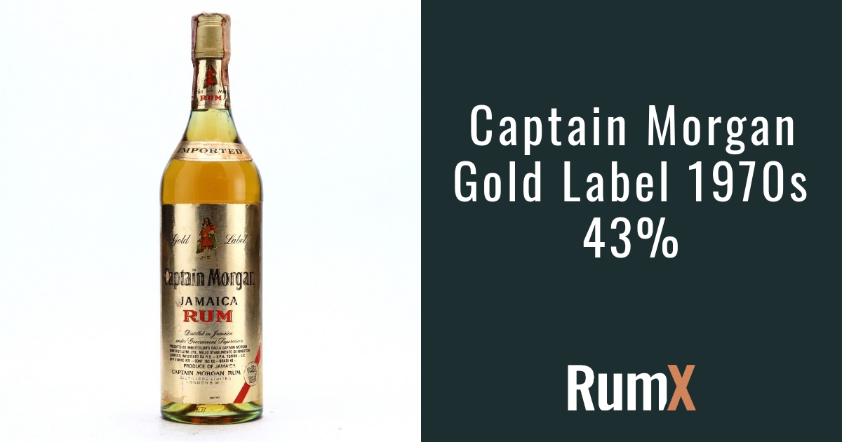 Captain Morgan Gold Label 1970s 43% | RumX