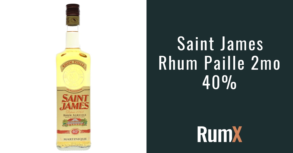 Saint James Rhum Paille 2mo 40% | RumX