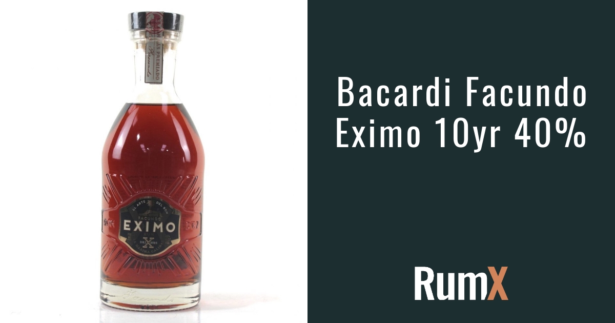 Bacardi Facundo Eximo 10yr 40% | RumX