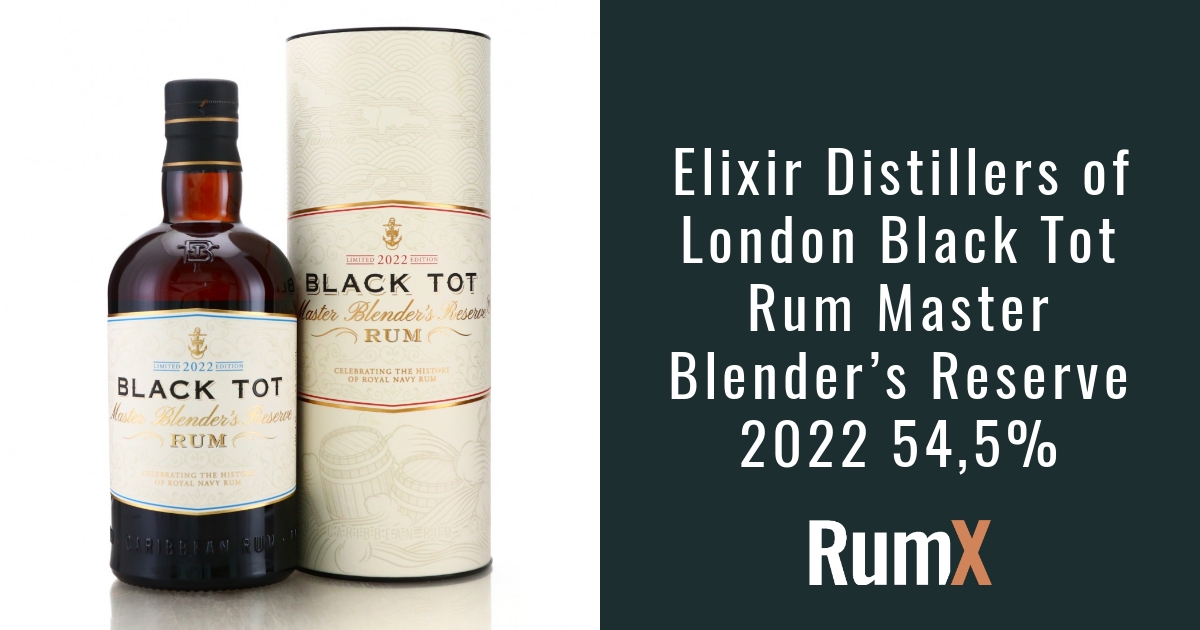 Elixir Distillers of London Black Tot Rum Master Blender’s Reserve 2022 ...