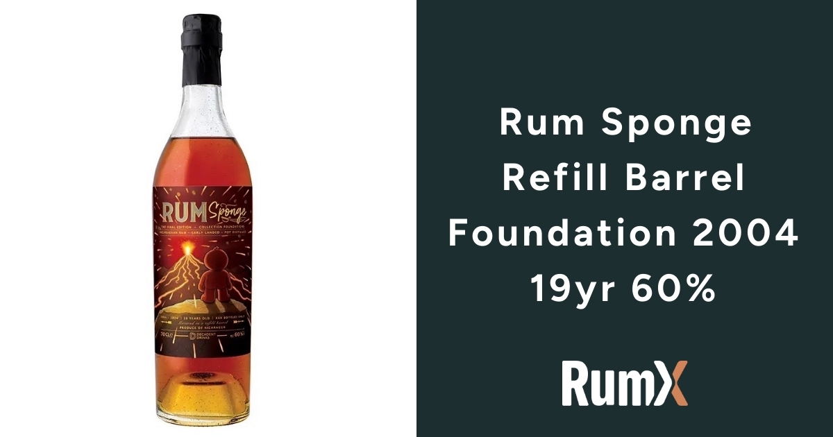 Rum Sponge Refill Barrel Foundation 2004 19yr 60% | RumX