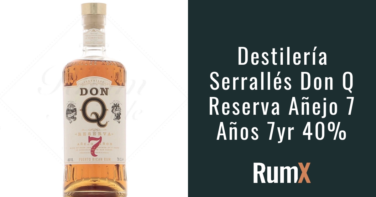 Don Q Reserva Añejo 7 Años | RX11449 | RumX