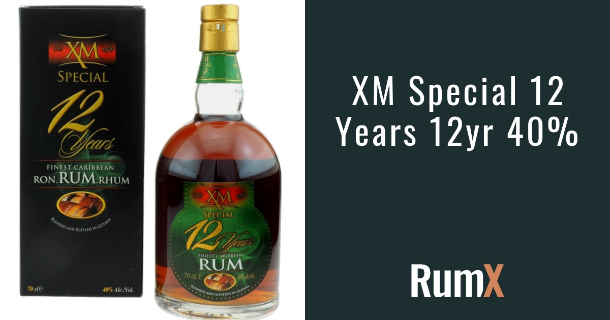 XM Special 12 Years 12yr 40% | RumX