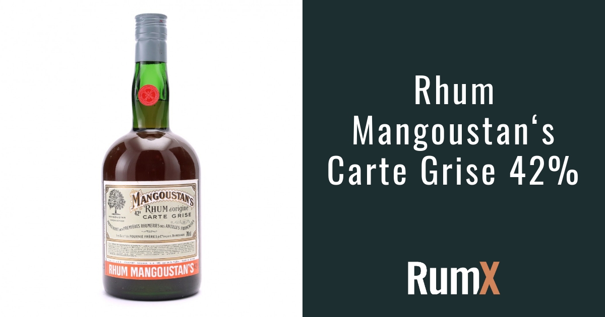 Rhum Mangoustan‘s Carte Grise 42% | RumX