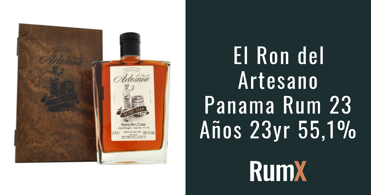 El Ron del Artesano Panama Rum 23 Años 23yr 55,1% | RX3204 | RumX