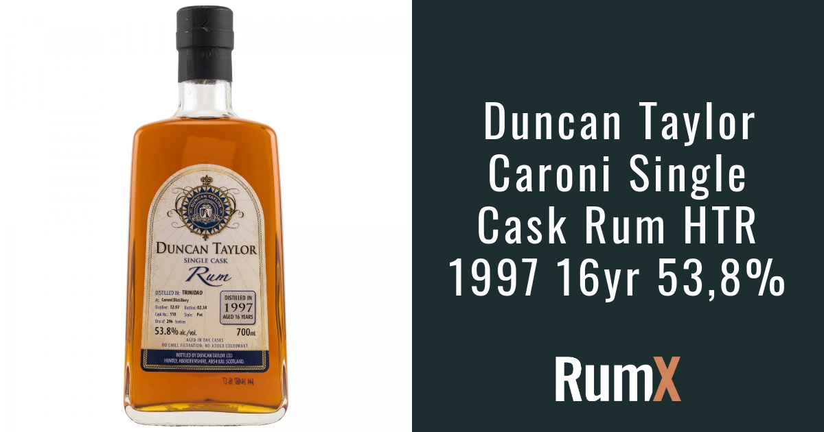 Duncan Taylor Caroni Single Cask Rum HTR 1997 | RX6240 | RumX
