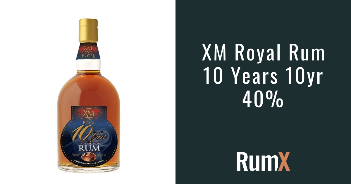 XM Royal Rum 10 Years 10yr 40% | RumX