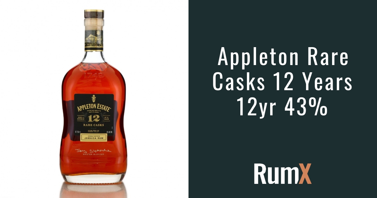 Appleton Rare Casks 12 Years 12yr 43% | RumX