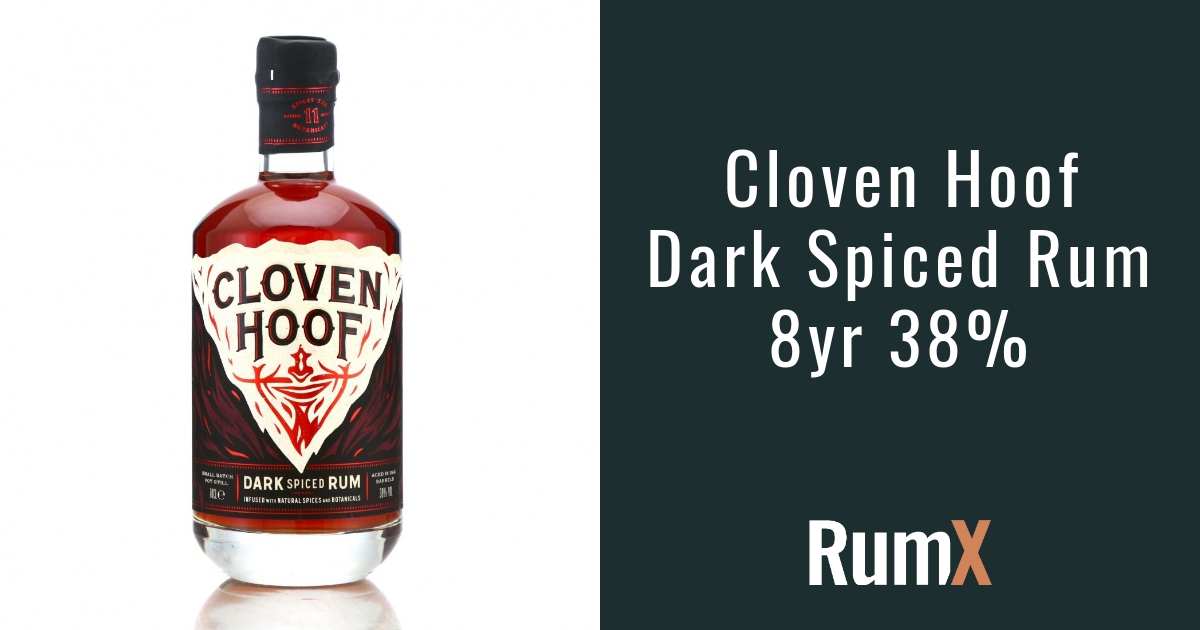 Cloven Hoof Dark Spiced Rum 8yr 38% | RumX
