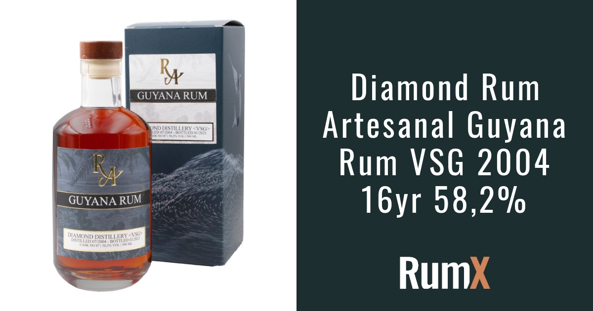 Diamond Rum Artesanal Guyana Rum VSG 2004 16yr 58,2% | RumX