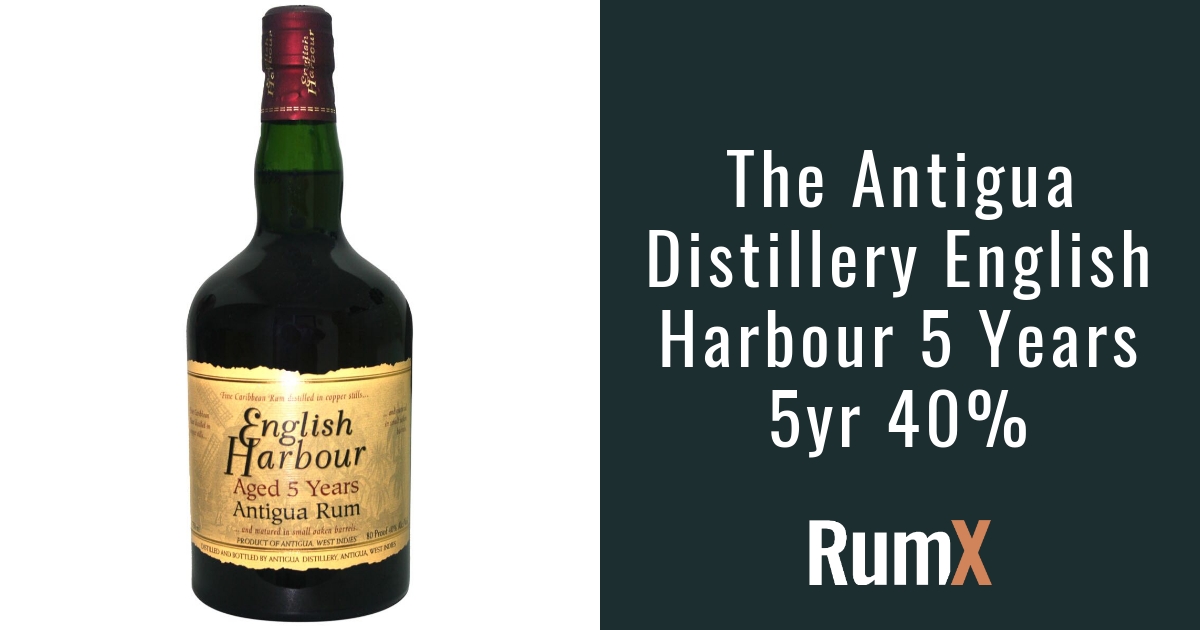 The Antigua Distillery English Harbour 5 Years 5yr 40% | RumX