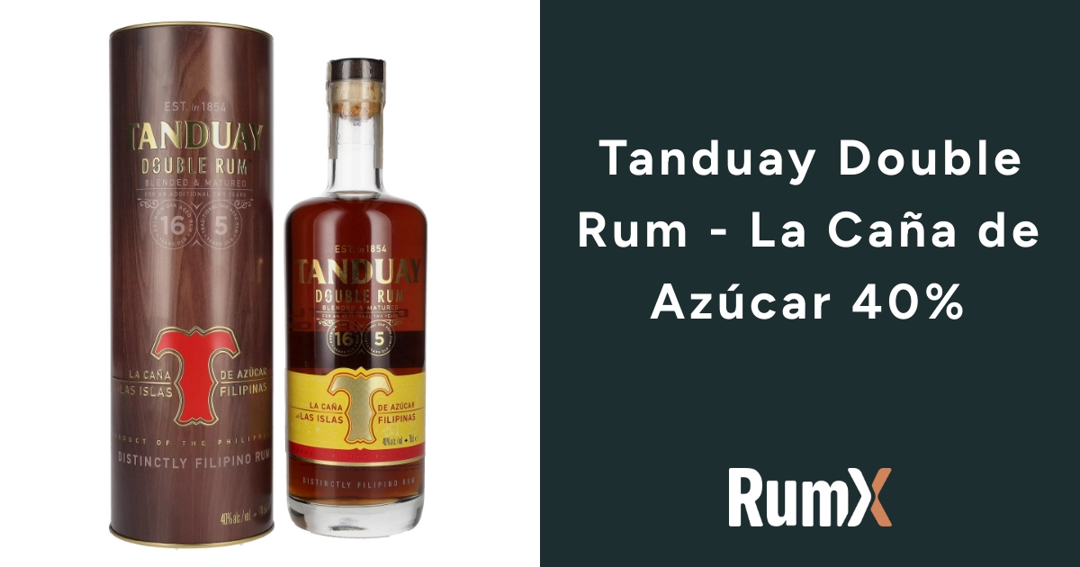 Tanduay Double Rum - La Caña de Azúcar 40% | RumX