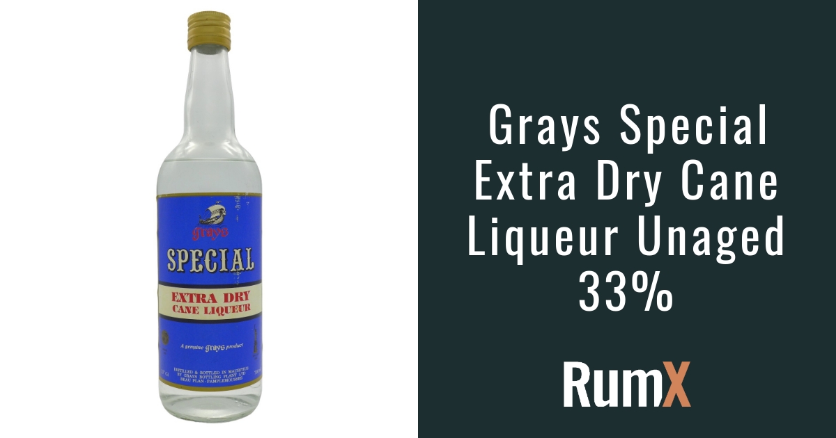 Grays Special Extra Dry Cane Liqueur | RX15726 | RumX