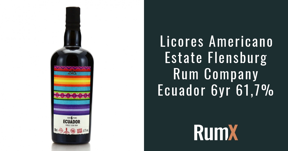Licores Americano Estate Flensburg Rum Company Ecuador 6yr 61,7% | RumX