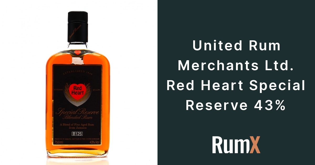 United Rum Merchants Ltd. Red Heart Special Reserve | RX16504 | RumX