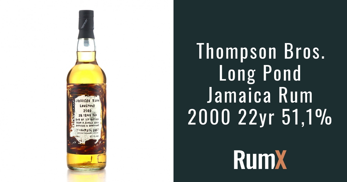 Thompson Bros. Long Pond Jamaica Rum 2000 22yr 51,1% | RumX