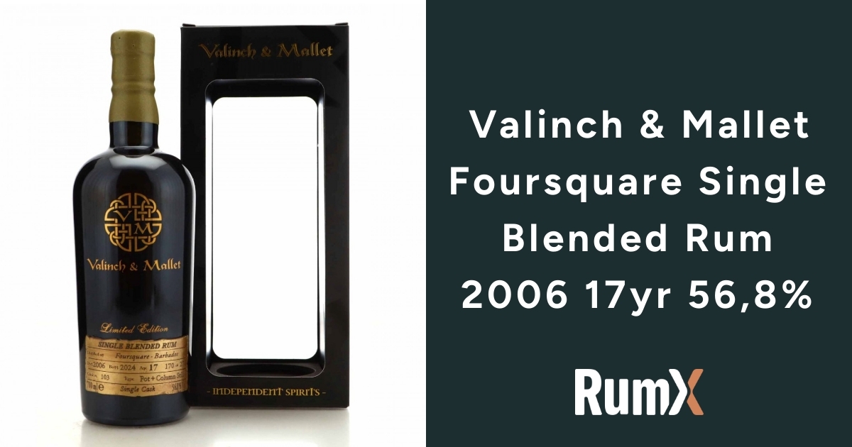 Valinch & Mallet Foursquare Single Blended Rum | RX20894 | RumX