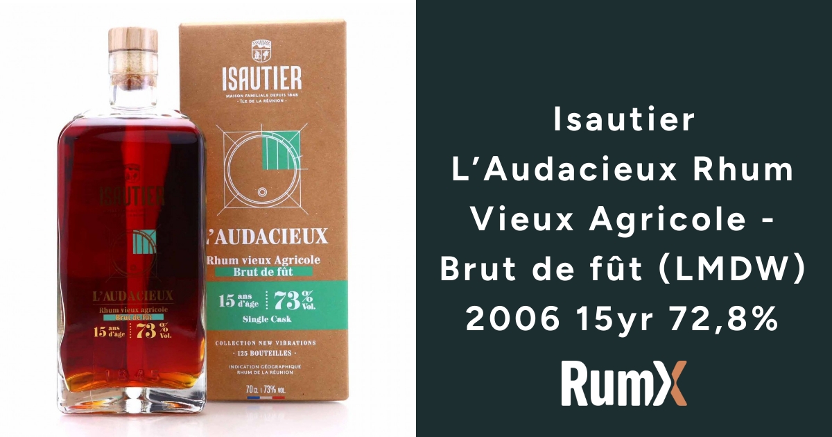 Isautier L’Audacieux Rhum Vieux Agricole - Brut de fût (LMDW) | RX17368 ...